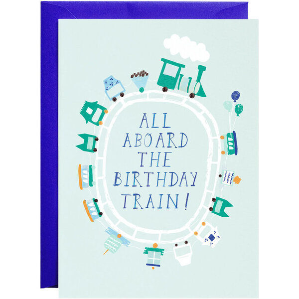 All Aboard the Birthday Train Card - Mr. Boddington's Studio Desk ...