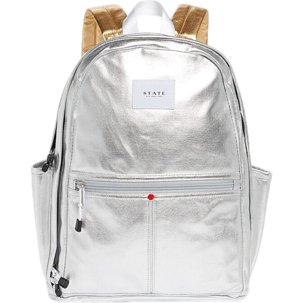 Metallic Kent Backpack, Silver Multi - STATE Bags | Maisonette