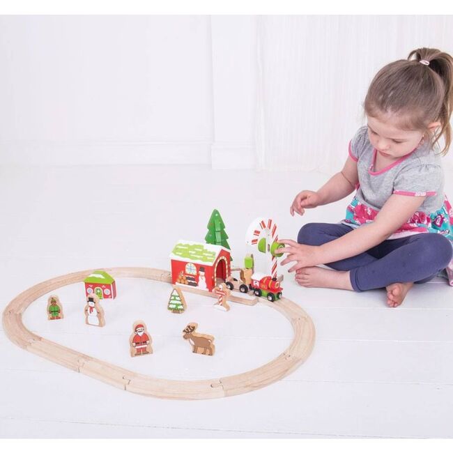 Winter Wonderland Train Set - Bigjigs Toys Vehicles & Trains | Maisonette
