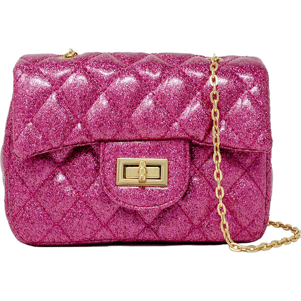 Classic Sparkle Handbag, Hot Pink - Zomi Gems Bags | Maisonette
