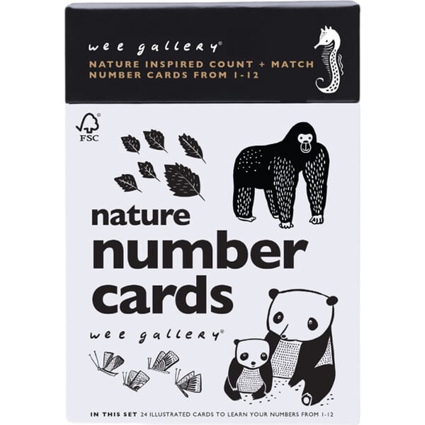 Nature Number Cards - Wee Gallery Infant Development | Maisonette
