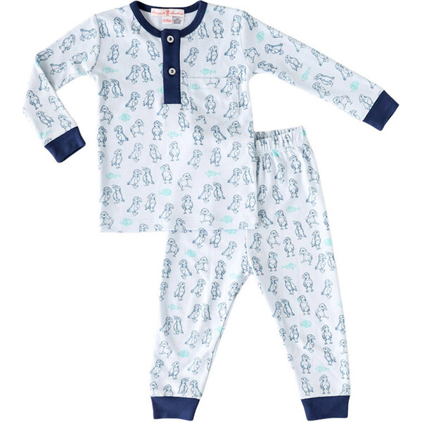 Puffin Print 2-Piece Pajama - Pineapple Sunshine Sleepwear | Maisonette