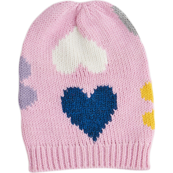 Heart Hat, Pink - Cabbages & Kings Hats & Mittens | Maisonette