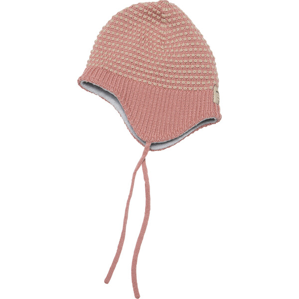 Gill Merino Wool Hat, Old Rose - Mini A Ture Hats & Mittens | Maisonette