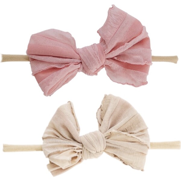 Vintage Set, Pink + Cream - Poppy Knots Bows | Maisonette