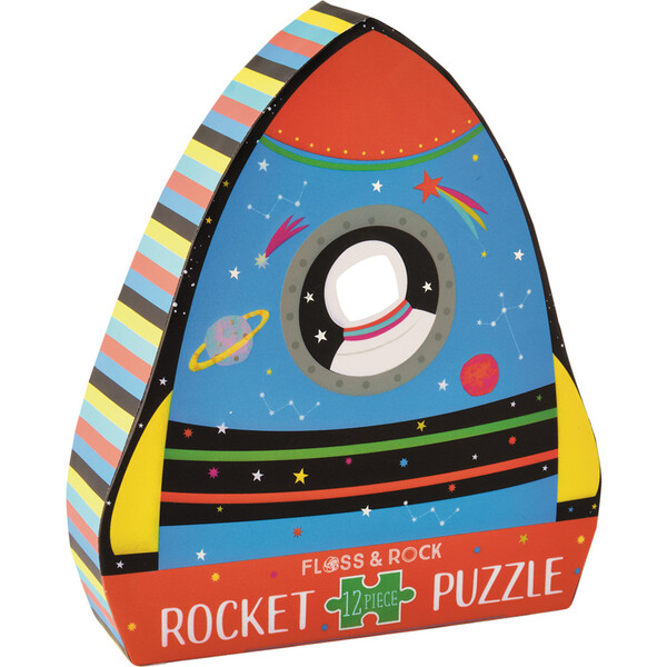 Rocket 12-Piece Puzzle - Floss & Rock Puzzles | Maisonette