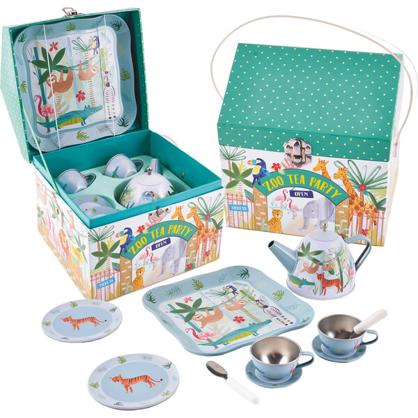 Jungle Tin Tea Party Set - Floss & Rock Play Food & Accessories ...