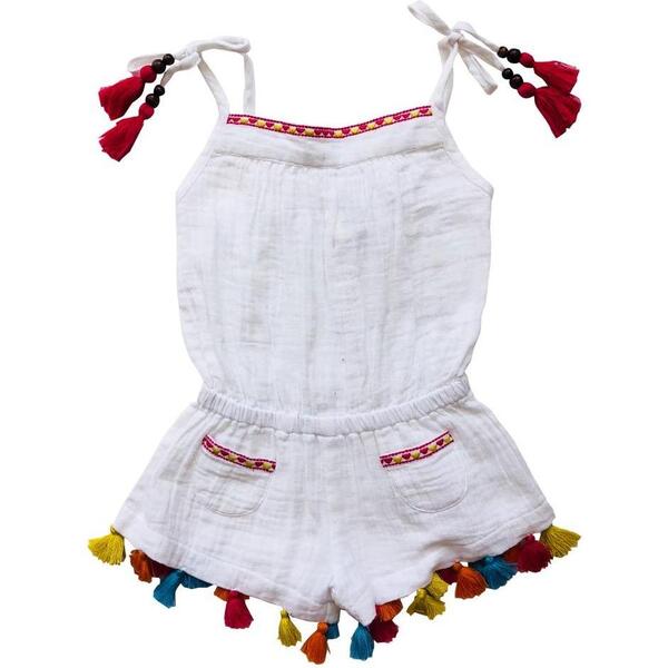 Inez Romper, Multi-Color Tassels - Mer St. Barth Dresses | Maisonette