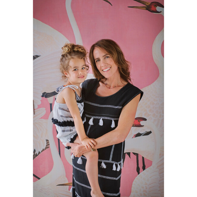 Inez Romper White with Black Fringe Embroidery - Mer St. Barth Rompers ...