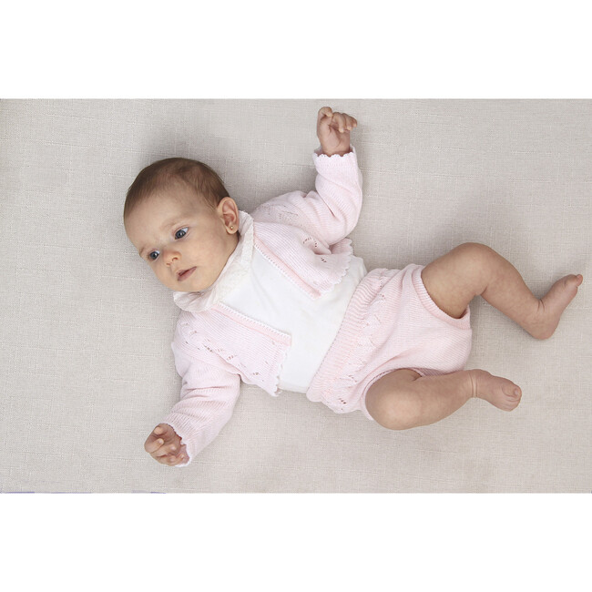 Knit Cardigan and Bloomer Set, Pink - Bee nene Tops | Maisonette