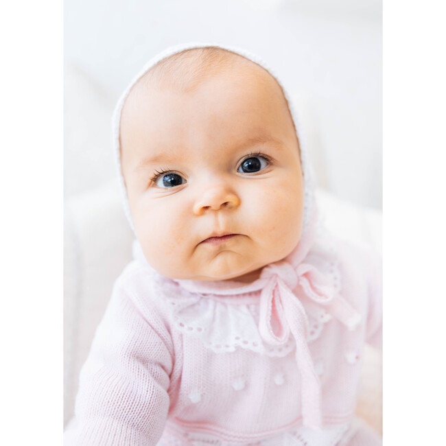 Knitted 3-Piece Set, Pink - Bee nene Tops | Maisonette