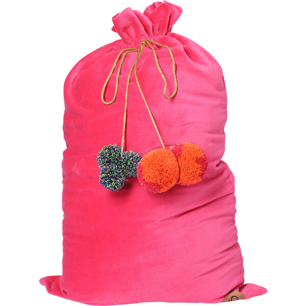 Velvet Santa Sack, Neon Pink - Kip & Co Stockings & Tree Skirts ...