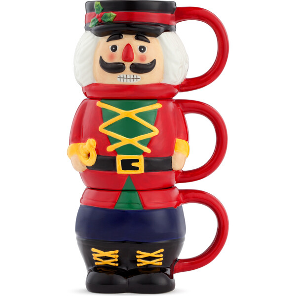 Stacking Mugs, Nutcracker - Mr. Christmas Party & Tabletop | Maisonette
