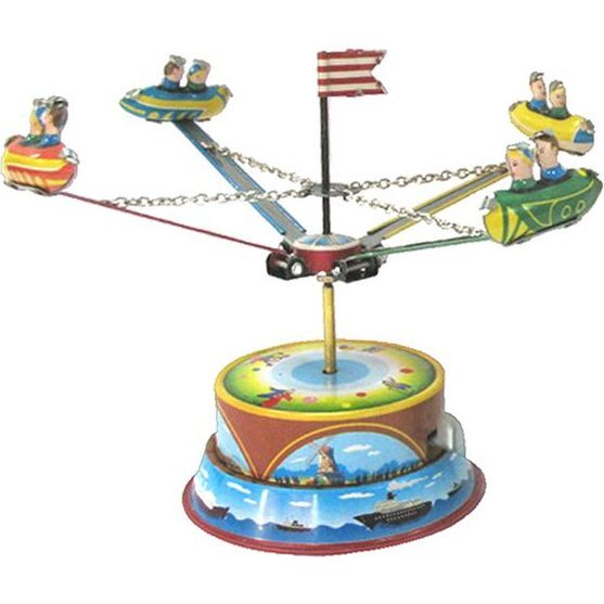 Carousel Tin Toy, Multi - Taron Collection Accents & Decor | Maisonette