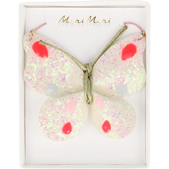Glitter Butterfly Necklace - Meri Meri Jewelry | Maisonette