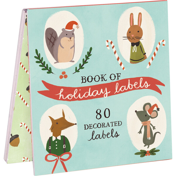 Holiday Forest Friends Book of Gift Labels - Galison Paper Goods ...