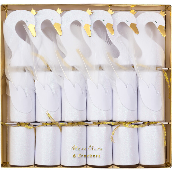 Swan Small Crackers - Meri Meri Party Goods | Maisonette