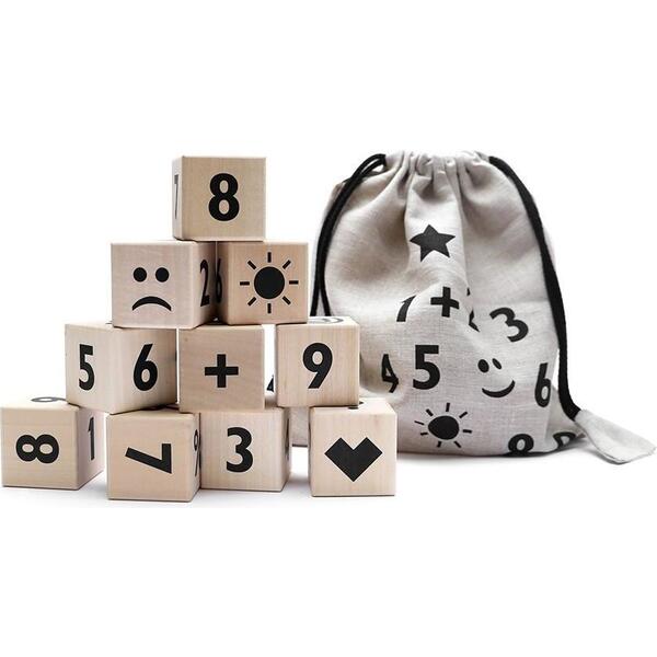 Math Blocks, Black - Ooh Noo Blocks, Sorters & Stackers | Maisonette