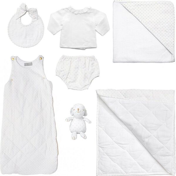 Exclusive Luxe Baby Gift Set, Gold Spot - Louelle. Featured | Maisonette