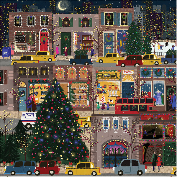 Winter Lights 500-Piece Puzzle - Galison Stocking Stuffers | Maisonette