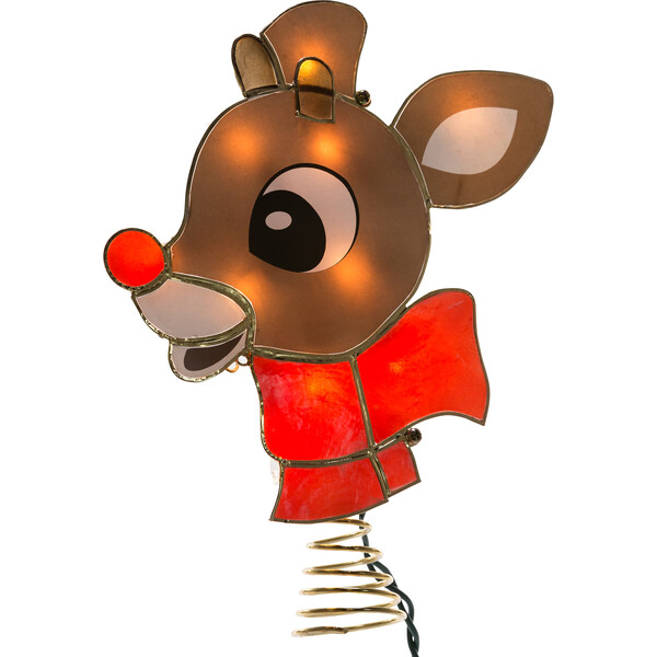 Rudolph The Red-Nosed Reindeer Tree Topper - Kurt Adler Nutcrackers ...