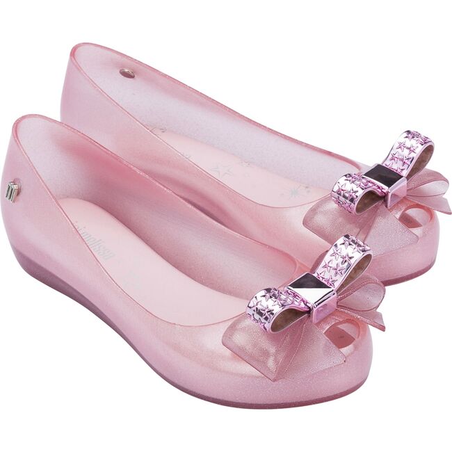 Mini Ultragirl Stars Kid, Glitter Pink - Mini Melissa Shoes | Maisonette