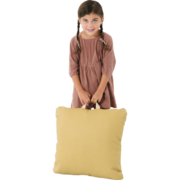 Mini Square Floor Cushion, Soleil - Gathre Kids Seating | Maisonette