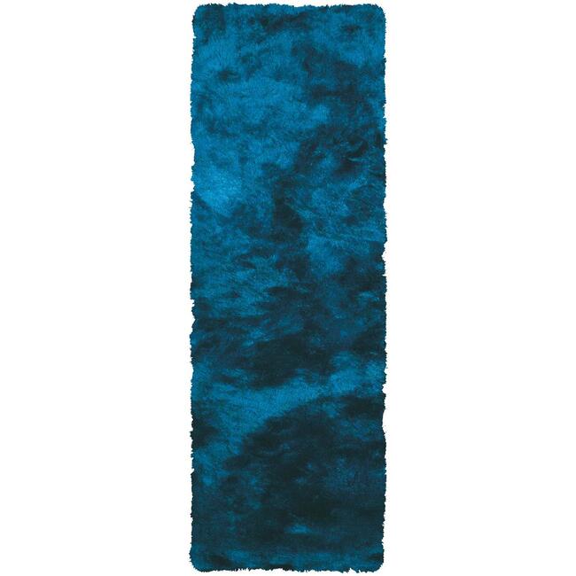 Freya Plush Metallic Shag Rug, Deep Teal - Feizy Rugs Rugs | Maisonette