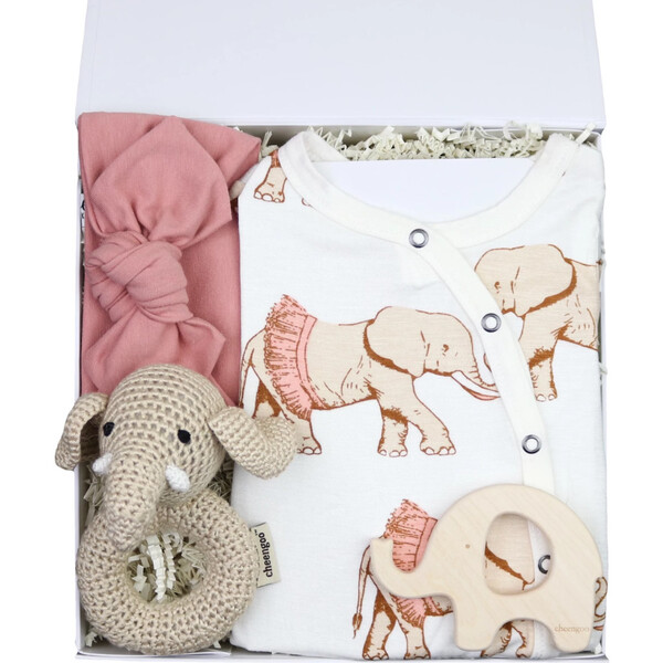Rose Gold Elephant Baby Gift Box - Baby Boxy Featured | Maisonette