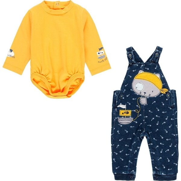 Pirate Overalls Outfit, Navy - Boboli Tops | Maisonette