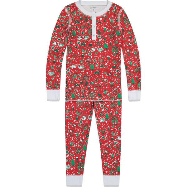 Red Kids Pajamas, Jingle Bell Rock - Roller Rabbit Exclusives | Maisonette