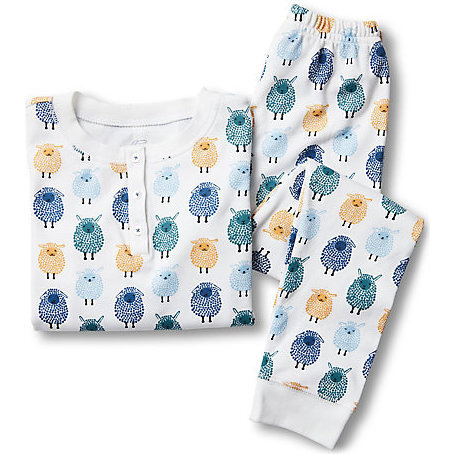 Kids Woolies Pajama Set, Teal - Roller Rabbit Sleepwear | Maisonette