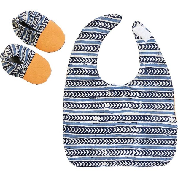 "River" Bib & Booties Set - GAIA Empowered Women Bibs | Maisonette