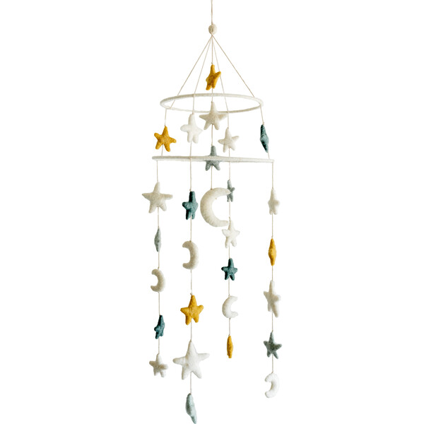 Stars Mobile, White/Blue - Pehr Mobiles | Maisonette