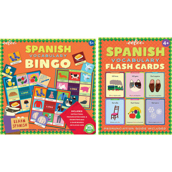 Spanish Vocabulary Bundle - eeBoo Games | Maisonette