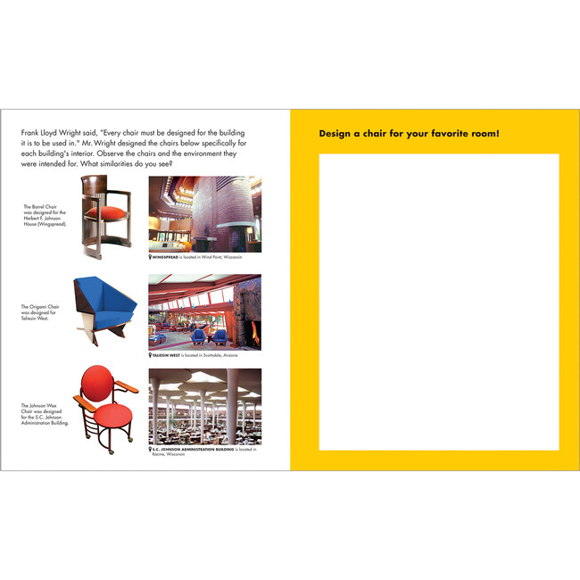 I Heart Architecture with Frank Lloyd Wright Activity Book - Galison ...