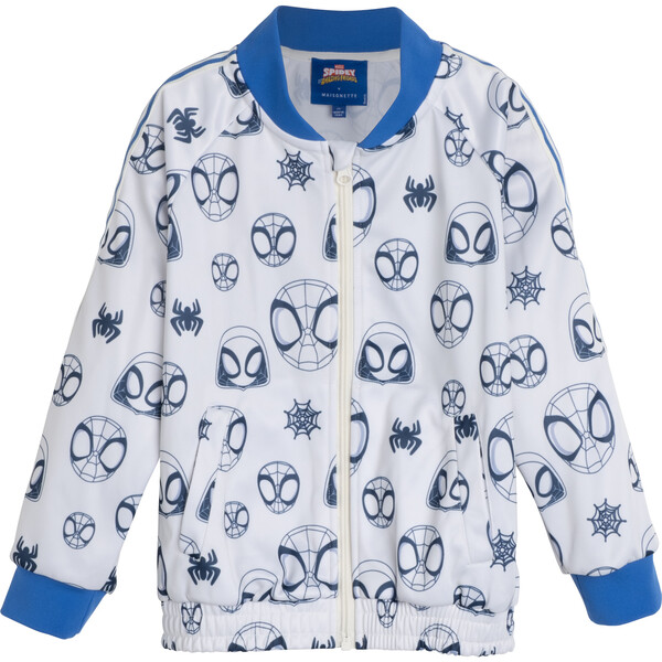 Printed Track Jacket, Cream & Blue - Marvel’s Spidey and His Amazing ...