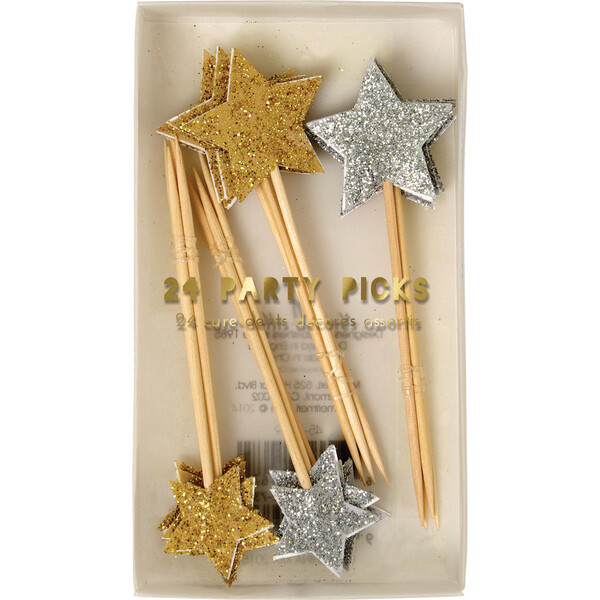 Metallic Star Party Picks - Meri Meri Party Goods | Maisonette