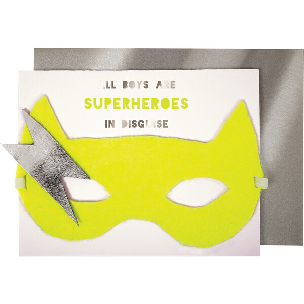 Boy Superhero Card - Meri Meri Desk & Stationery | Maisonette