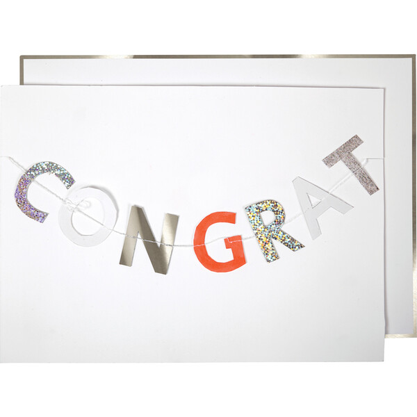 Congratulations Garland Card - Meri Meri Desk & Stationery | Maisonette