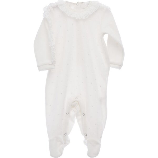 Ruffle Onesie, Beige - Sweet Cactus Rompers | Maisonette