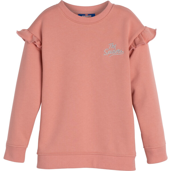 Ruffle Tunic Sweatshirt with Metallic Ghost Spider, Pink - Marvel’s ...
