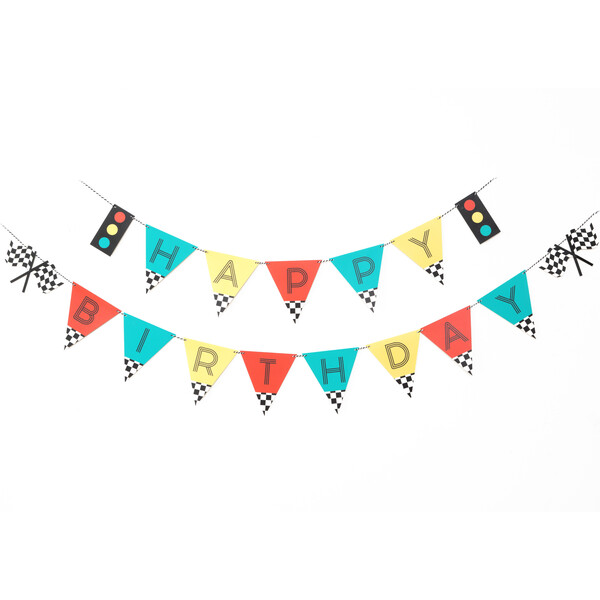 Vintage Race Car Birthday Banner - Merrilulu Party Goods | Maisonette