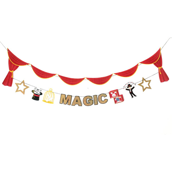 Magic Show Birthday Banner - Merrilulu Party Goods | Maisonette