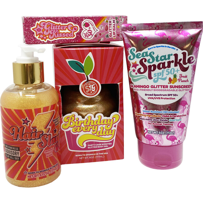 Pretty in Pink Suncare Bundle, SPF 50+ - Sunshine & Glitter Swim ...
