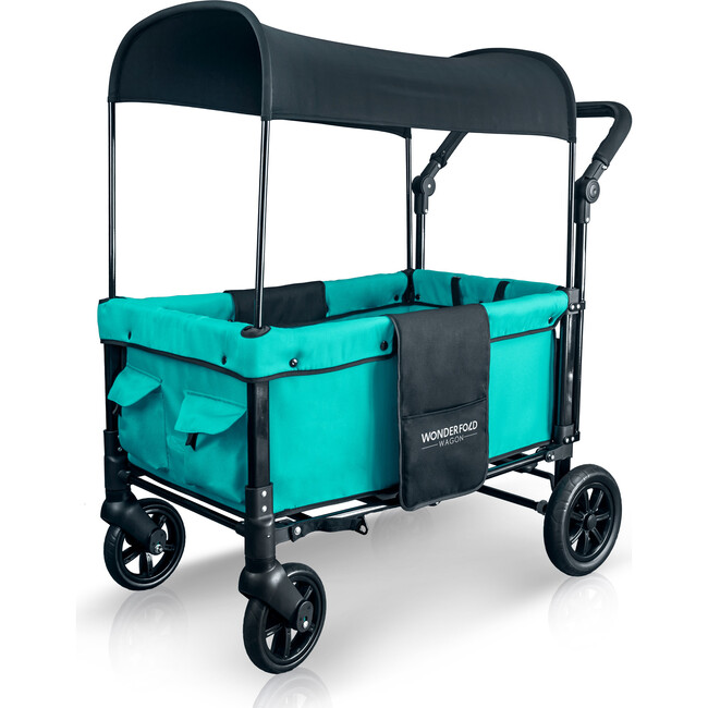 Multifunction Double Stroller Wagon 2 Seater, Teal - Wonderfold Wagon ...