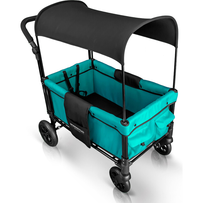 Multifunction Double Stroller Wagon 2 Seater, Teal - Wonderfold Wagon ...