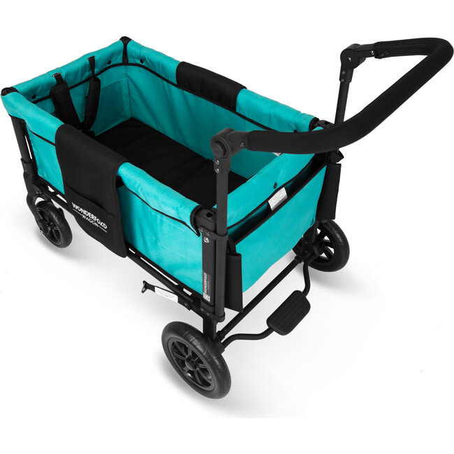 Multifunction Double Stroller Wagon 2 Seater, Teal - Wonderfold Wagon ...