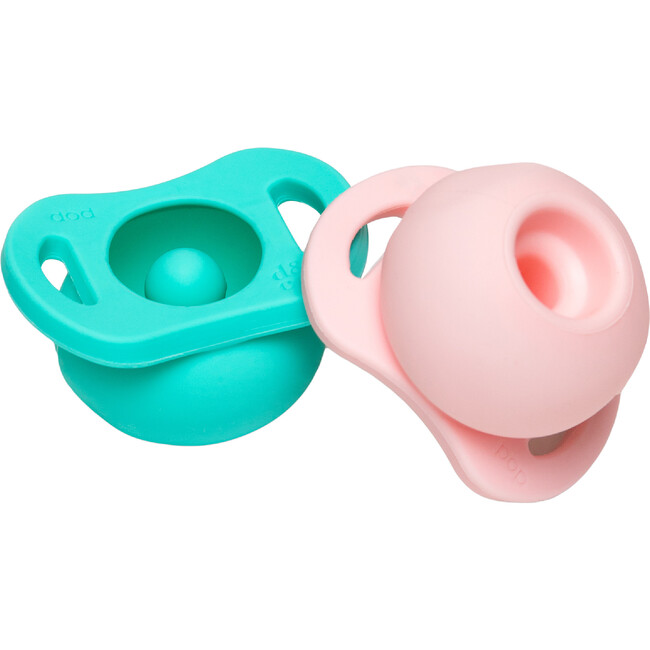 The Pop Pacifier Twin Pack, Teal and Pink - Doddle & Co Nursing ...