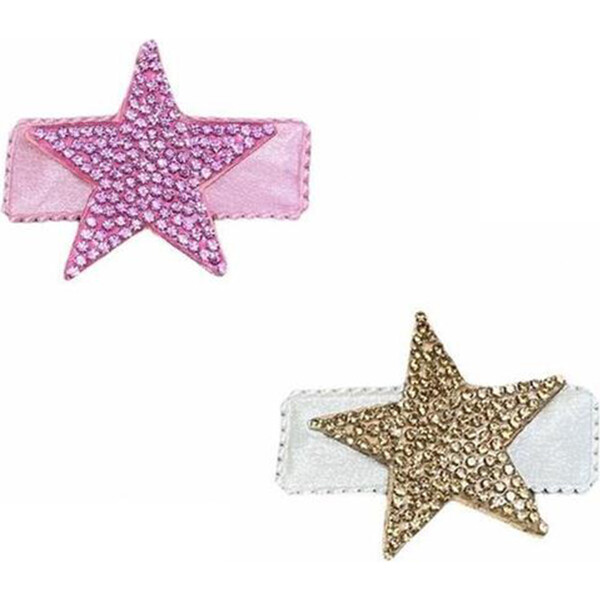 Small crystal Star Clip Set - Bari Lynn Hair Accessories | Maisonette